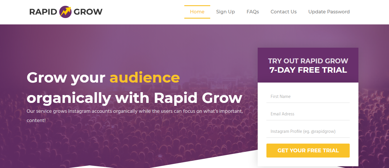 RapidGrow.io Review: Best Way To Grow Your InstaGram Organically