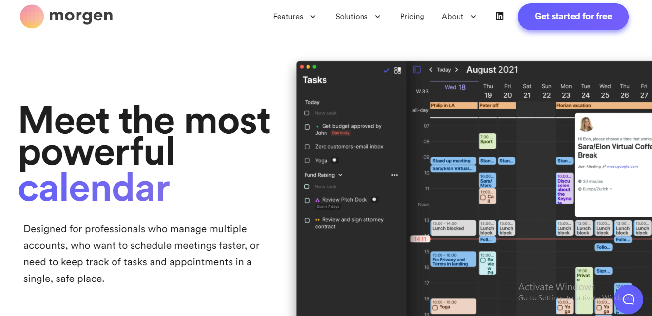 Morgen Review: The Best & Trusted Desktop Calendar Application